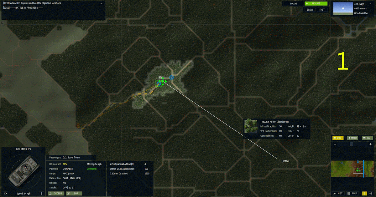 Real and Simulated Wars: Visualizing Battle Spaces with Armored Brigade