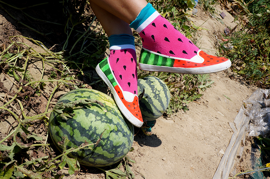 DIY: watermelon shoes - Theheyheyhey