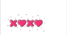 XOXO Hearts | Symbols & Emoticons