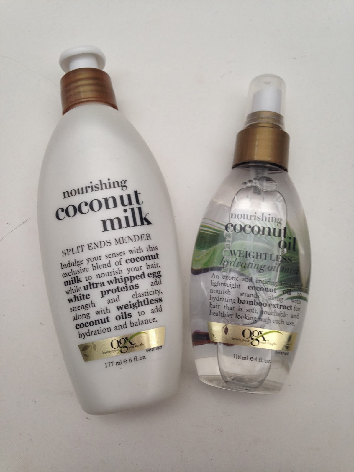 Ashley Sue Makeup.: Organix Coconut Milk and Coconut Oil Products Review