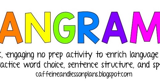 Caffeine and Lesson Plans: Pangrams: a no prep fun activity for writing ...