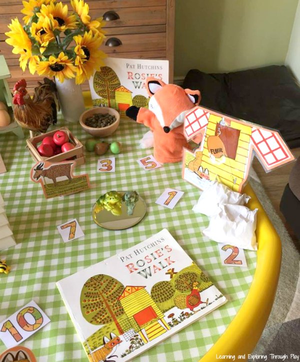 Learning and Exploring Through Play: Rosies Walk Tuff Tray