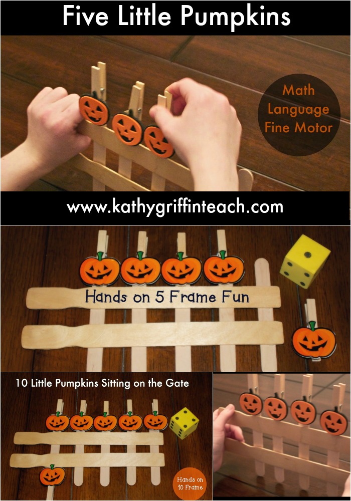 5 Little Pumpkins Craft Activity With Popsicle - badsolution