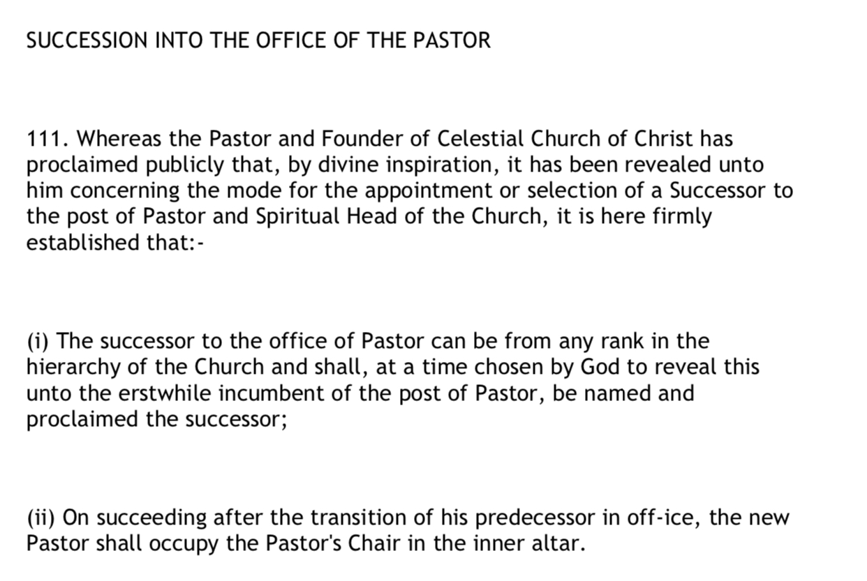 Celestial Church Blog: Provides Online News for Celestial Church of Christ