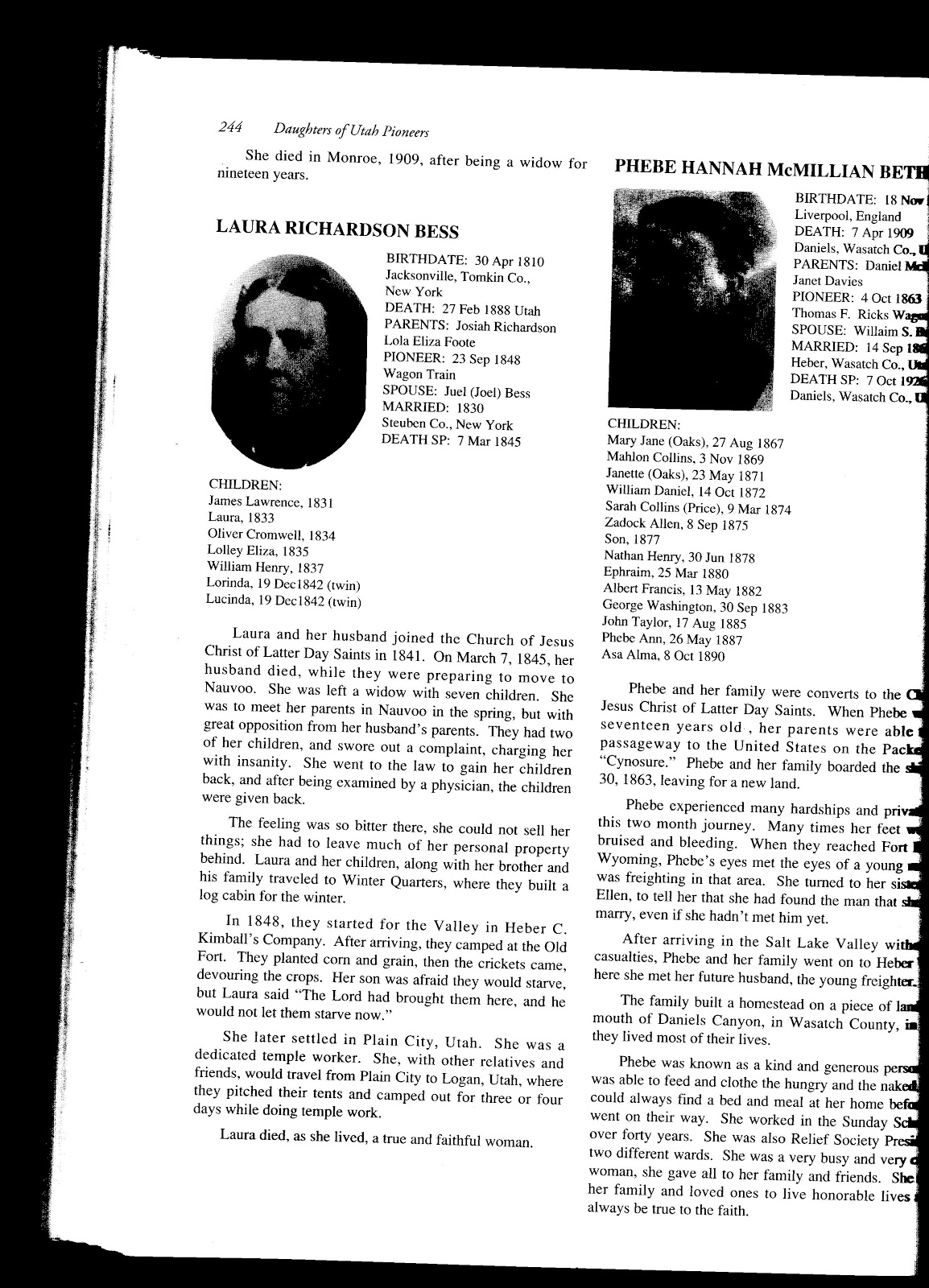 James Alva Hendricks Family