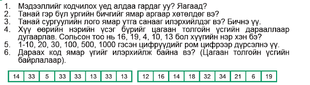 Мэдээлэл зүйн хичээл 7-р анги "Мэдээлэл ба загвар": Ээлжит хичээлийн ...