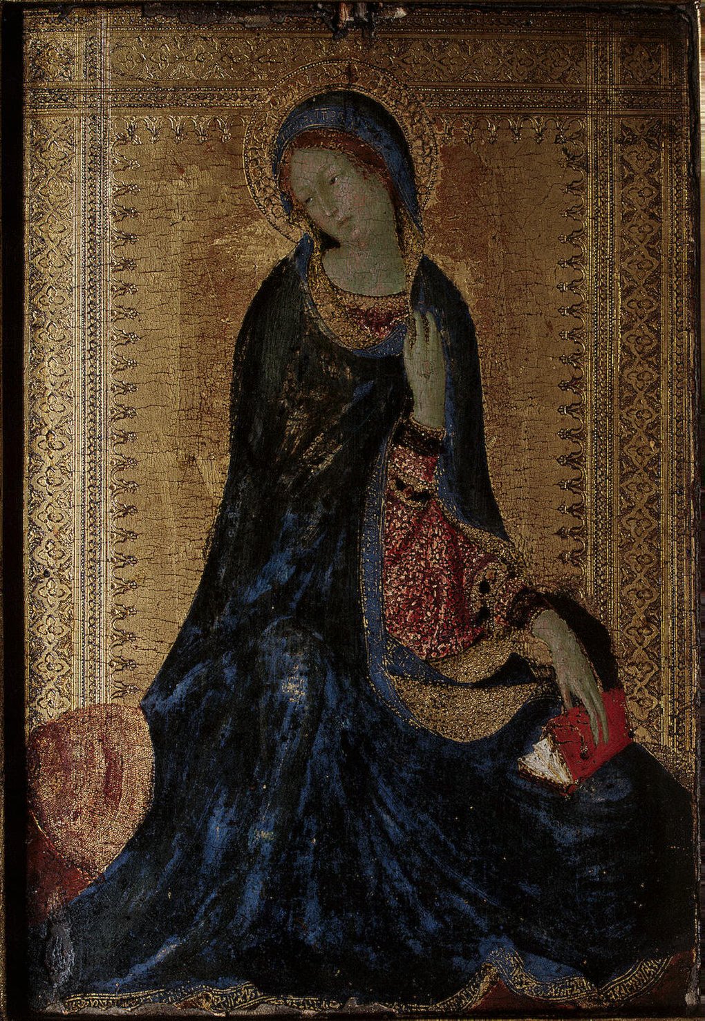 Madonna from the Annunciation - Simone Martini | Endless Paintings