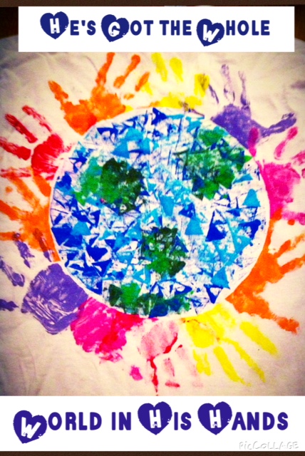 Laurie's Little Monkeys: He's Got the Whole World in His Hands tee!
