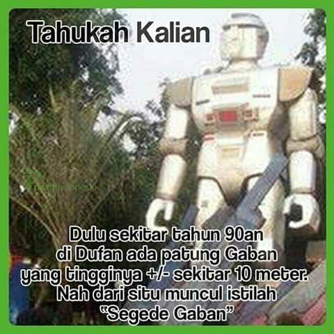 Asal Mula Istilah Segede Gaban - Info Pagelaran Wayang