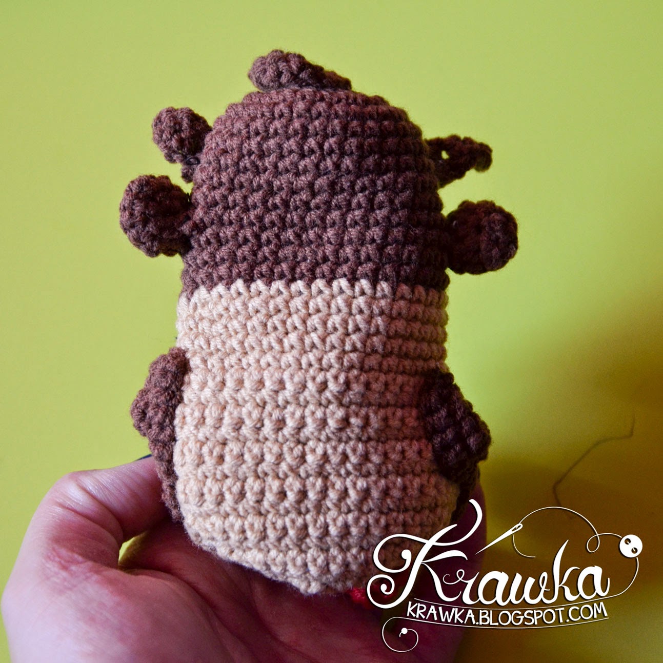 Krawka: Tasmanian Devil TAZ - baby booties PATTERN