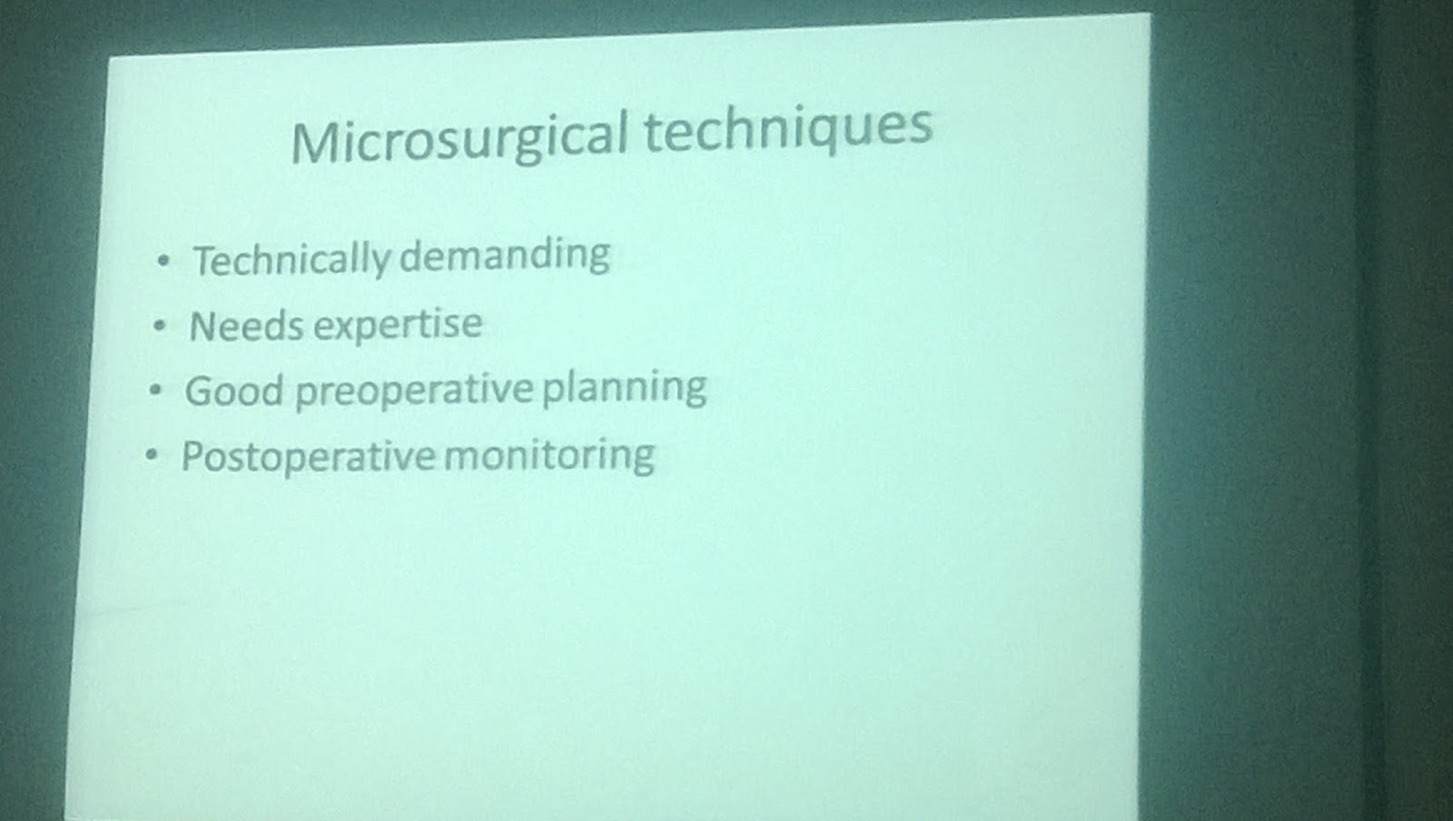 Lecture Slides; plastic surgery; Microvascular surgery