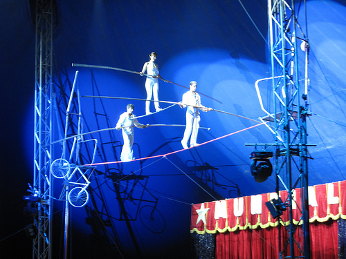 La Cuerda del Equilibrista: Auténticos Equilibristas