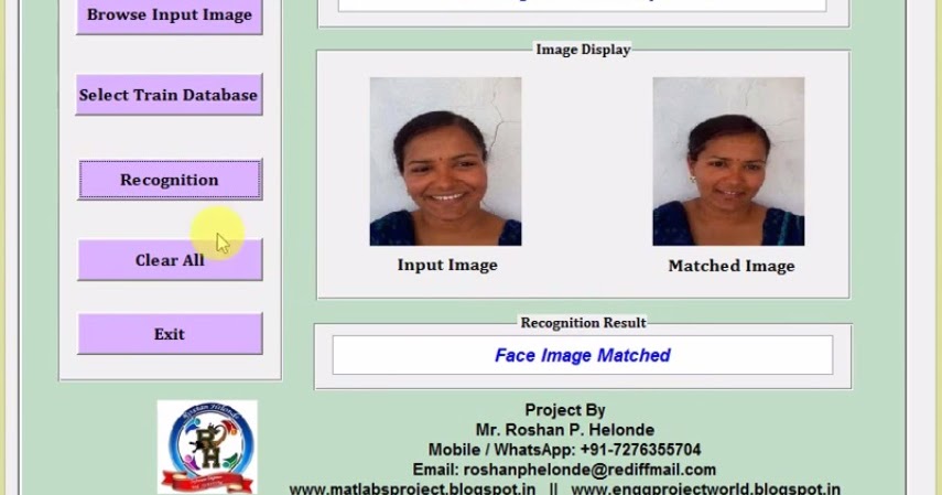 Face Recognition Using Image Processing Matlab Project With Source Code Ieee Based Project