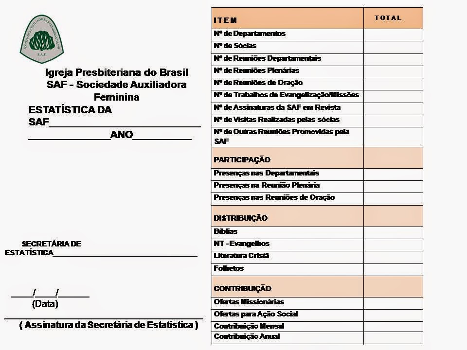 Blog da Sinodal de SAFs - Noroeste da Bahia: Estatística - Novos ...