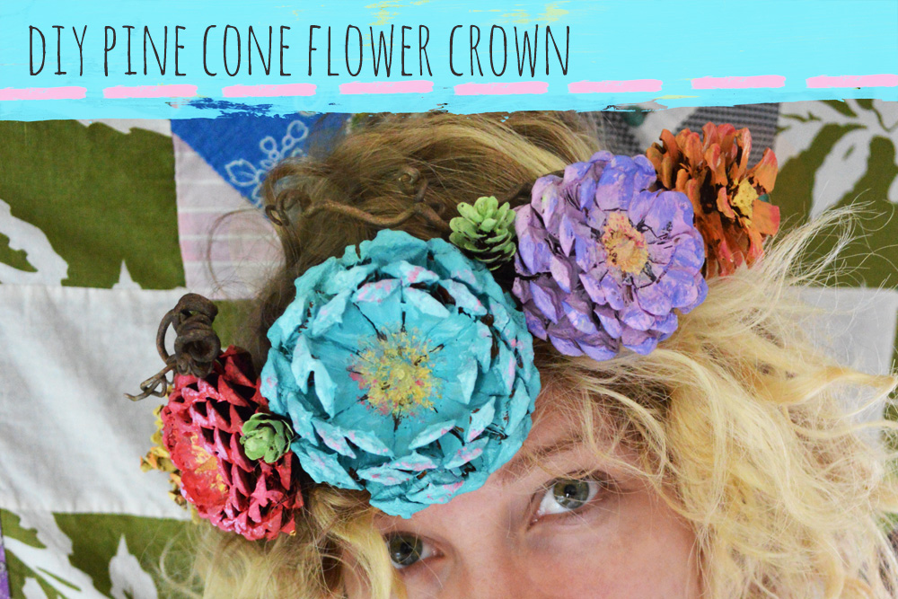 Run 2 the Wild: DIY Pine Cone Flower Crown