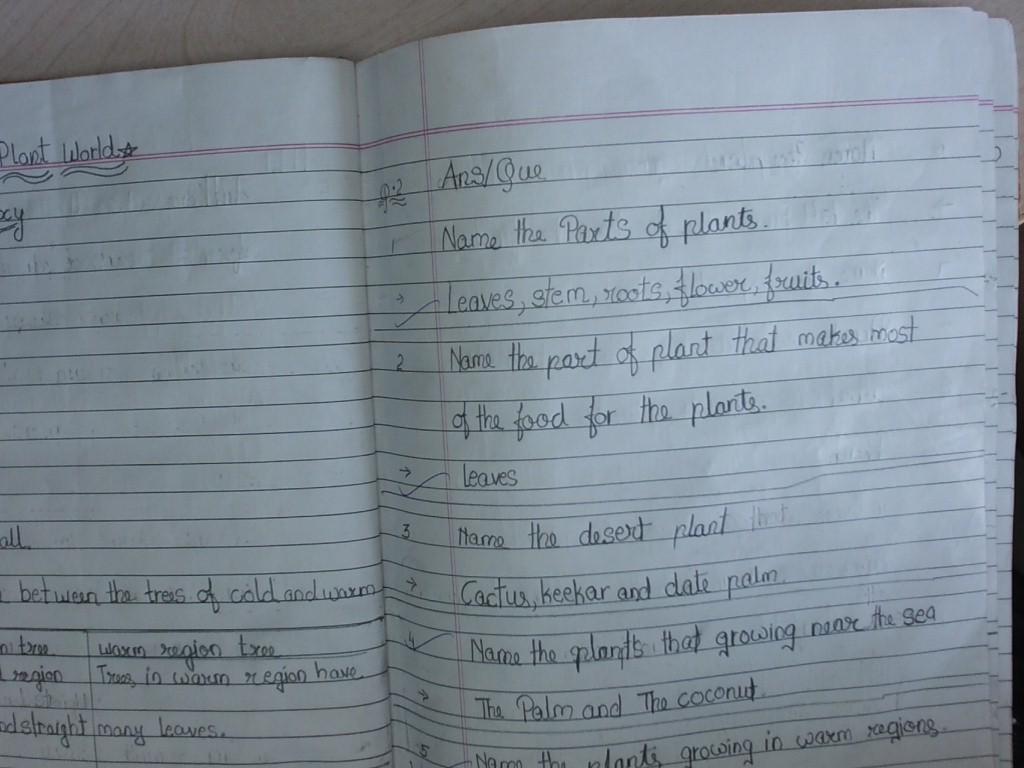 Evs ch- 4 Plant World (N.B) (W.B), English Ch- 13 Preposition (W.B)( T.B) (N.B) Ch- 14 ...