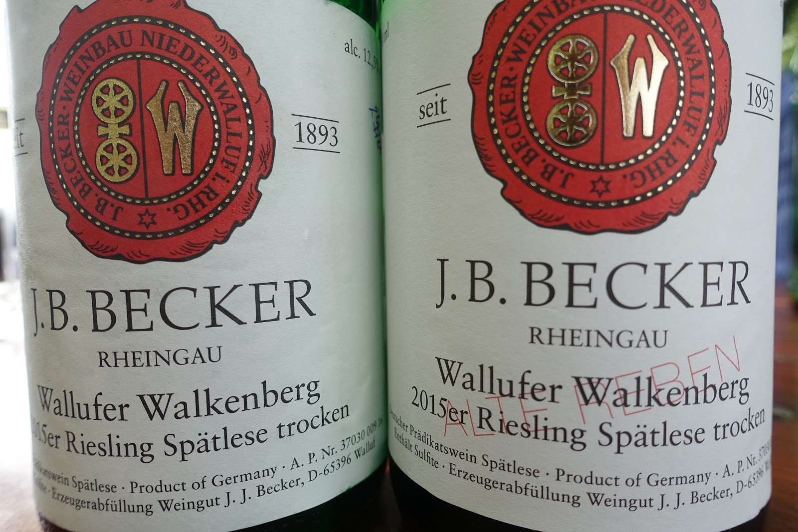 schiller-wine: Tasting at Weingut J.B. Becker in Walluf, Rheingau, with ...