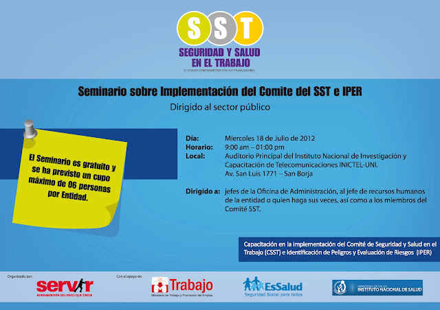 PCM: Seminario sobre la Implementación del Comité de SST e ...