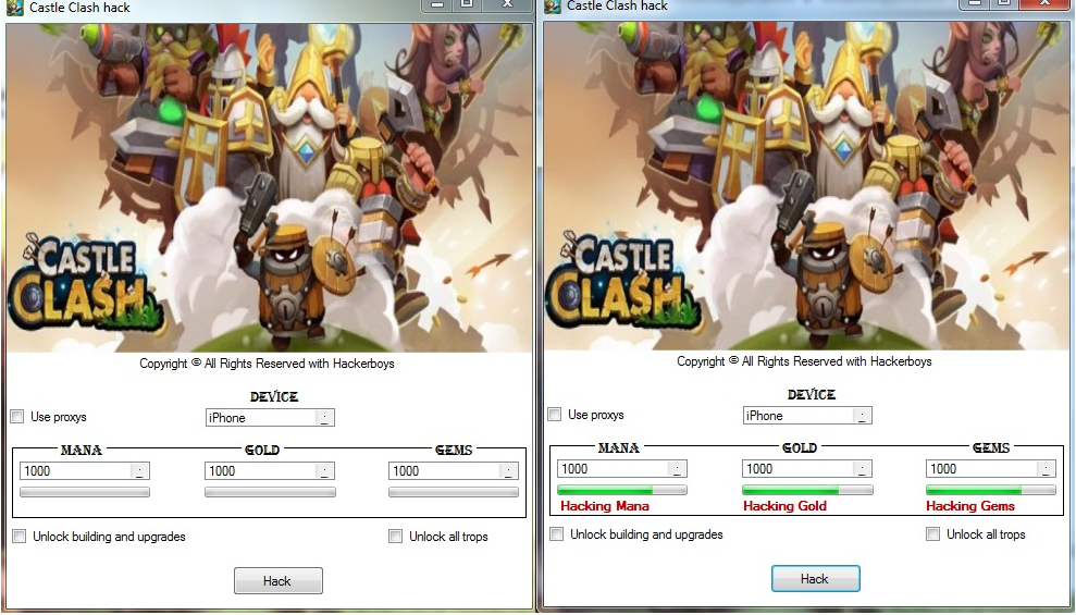 Castle clash hack