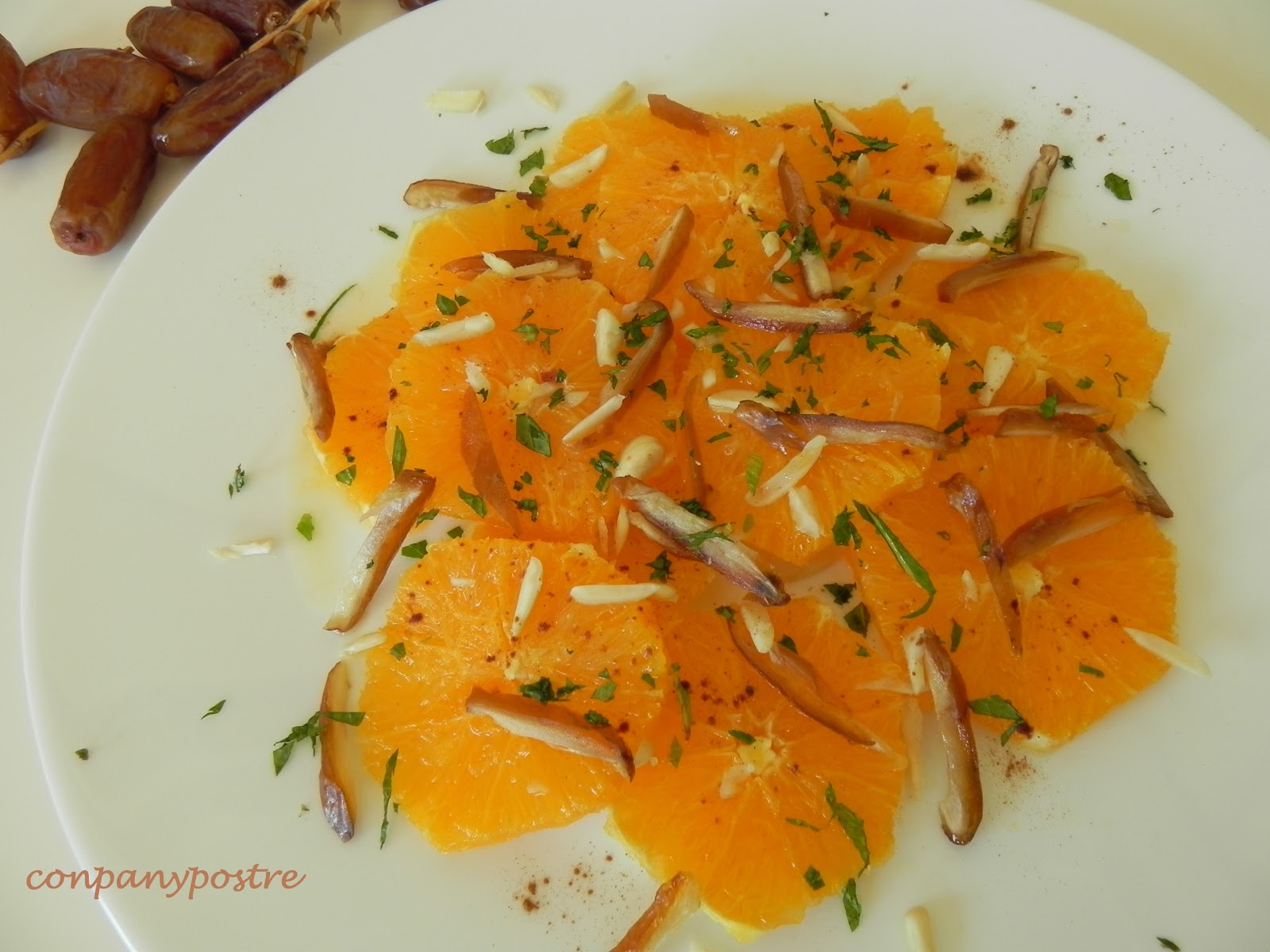 Con pan y postre: Ensalada de naranjas marroquí