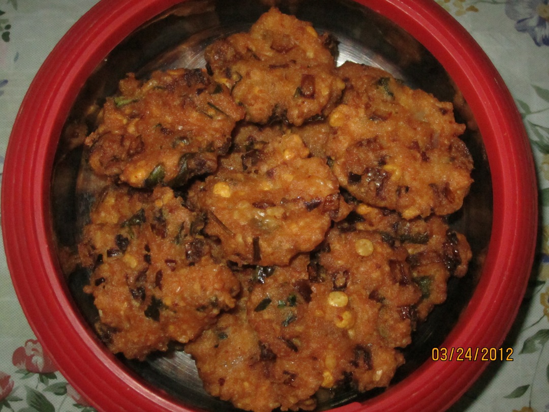 Hema's Cuisine: Dhal Vada ( Paruppu Vada / Masala Vada)
