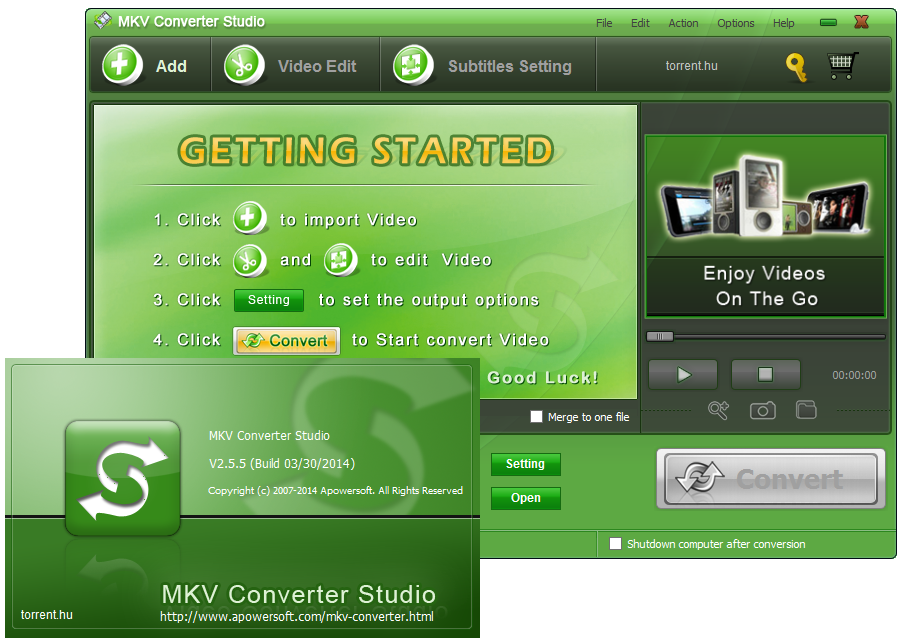 Nadie Especial: Audio y Video: Apowersoft MKV Converter Studio 2.5.5 ...