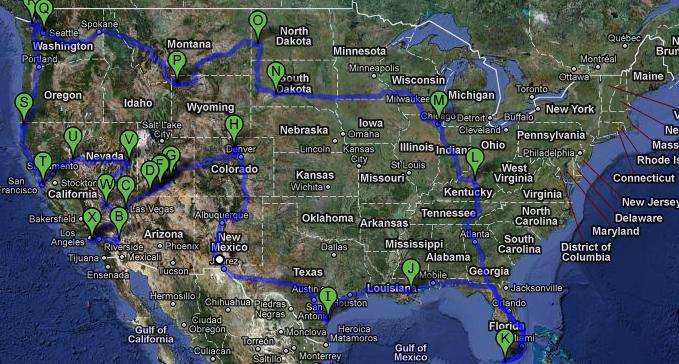 Cross-country Road Trip