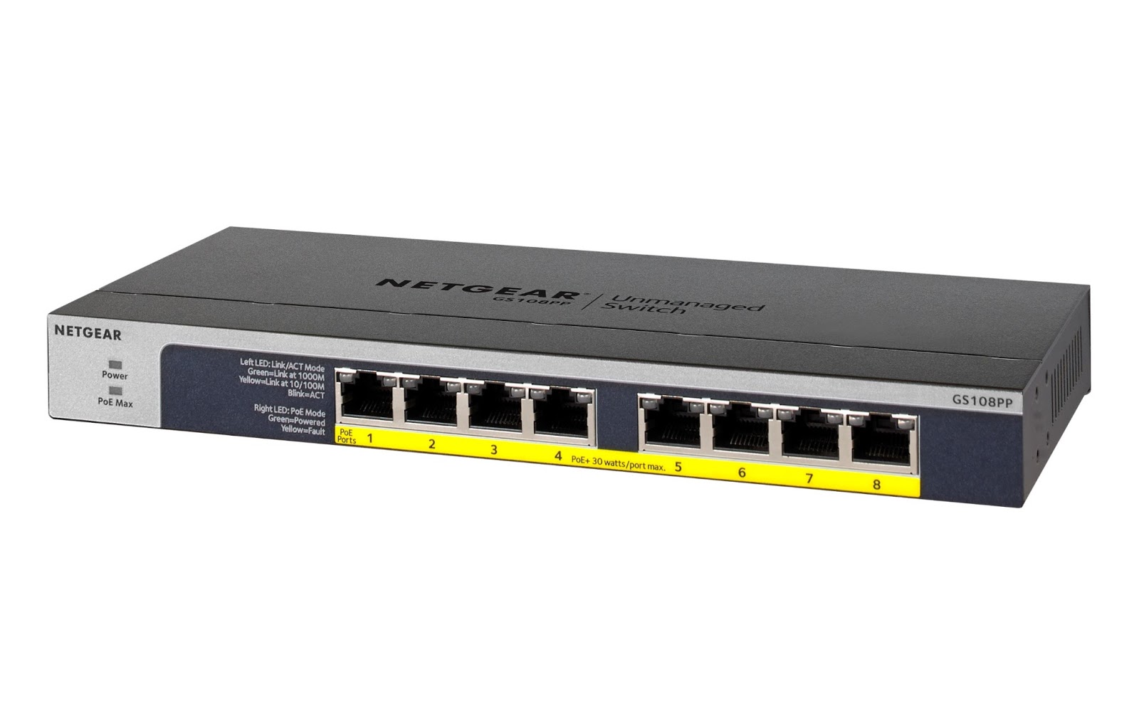 NETGEAR Rolls Out GS108PP Gigabit Ethernet Switch With 8 Gigabit Copper ...