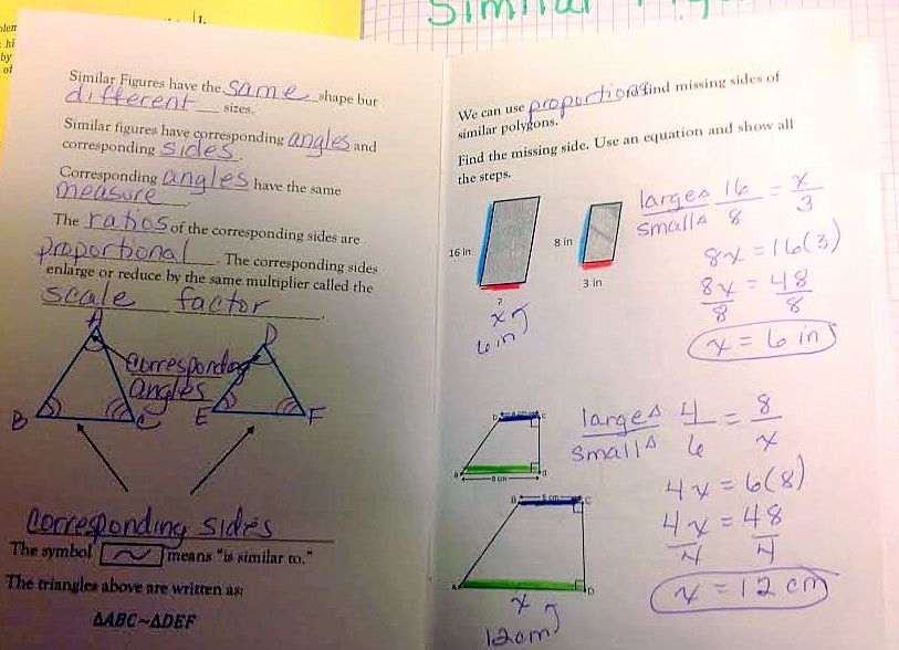 Equation Freak: Similar Figures Foldable, Matching Activity and a Rally ...
