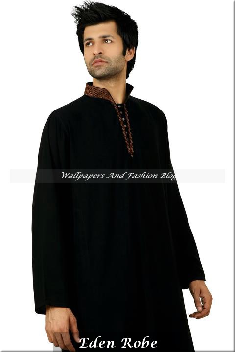 Eden Robe Black Kurta For Men - New Collection 2012 ~ Wallpapers And ...