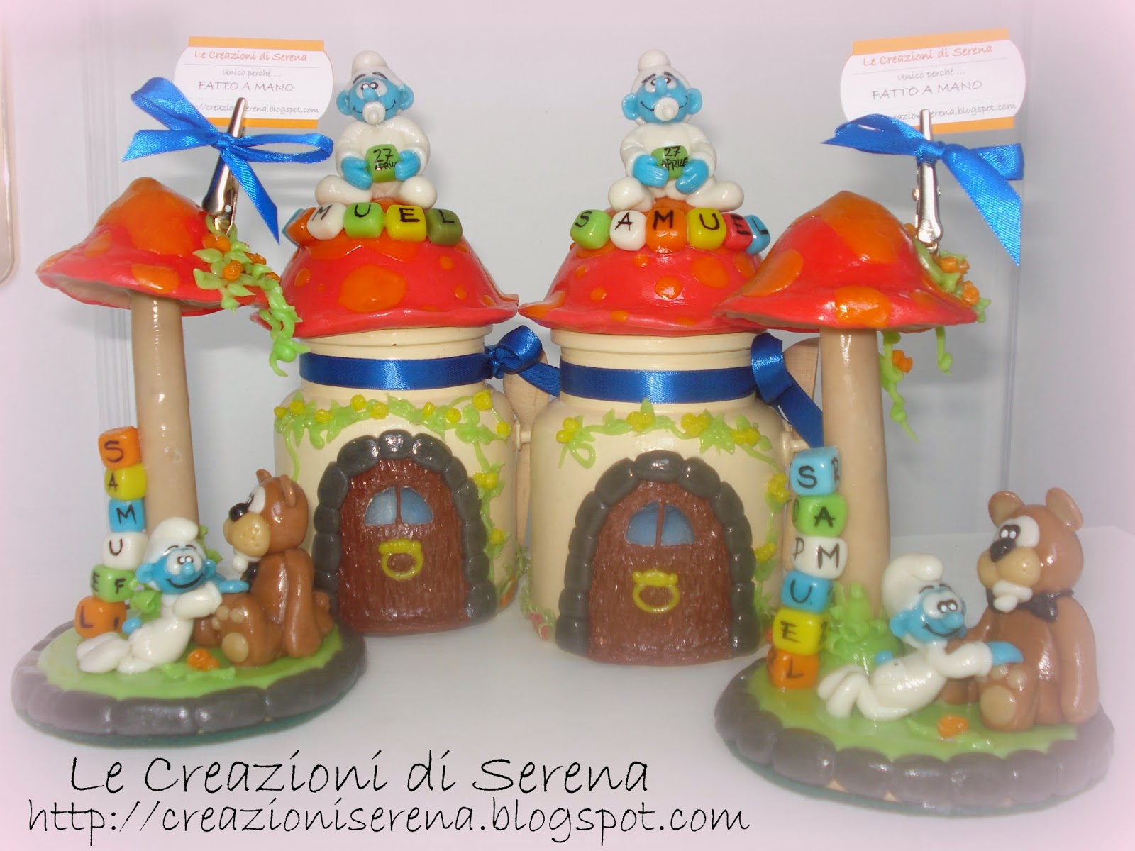 Creazioni Serena: Bomboniere - Baby Puffo