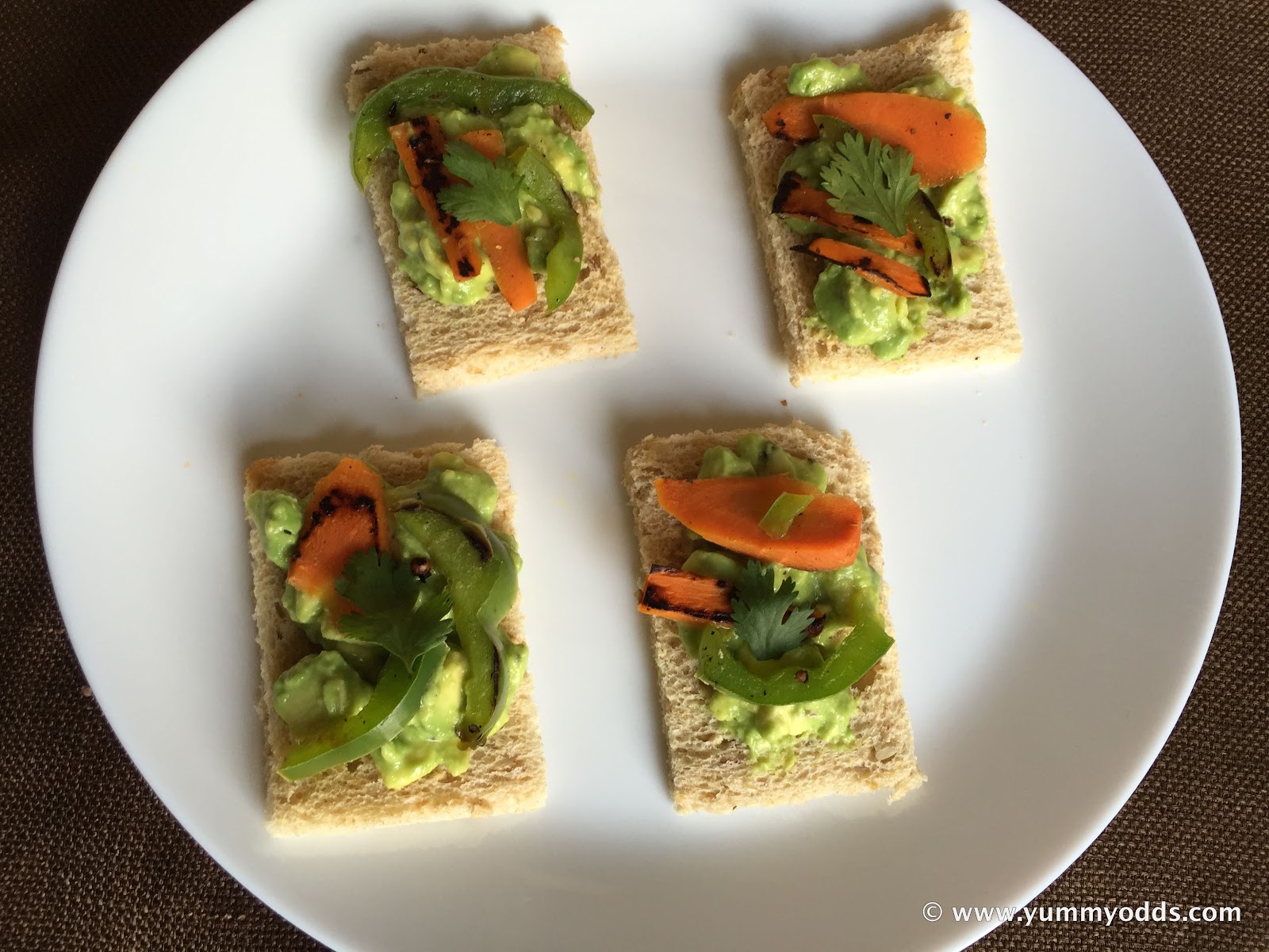 Yum! Yum! Yum!: Avocado Roasted Veggie Open Toast