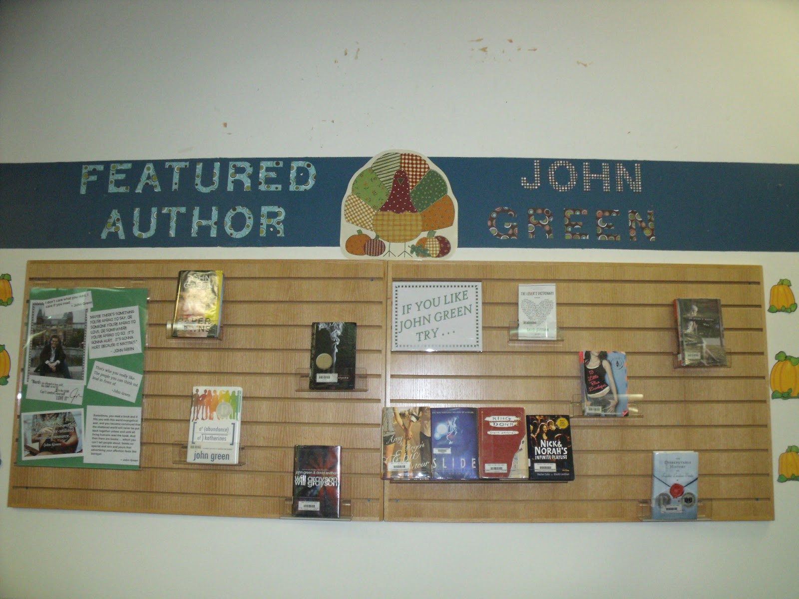 Well-Read in YA: Featured Author Display: John Green (November 2012)