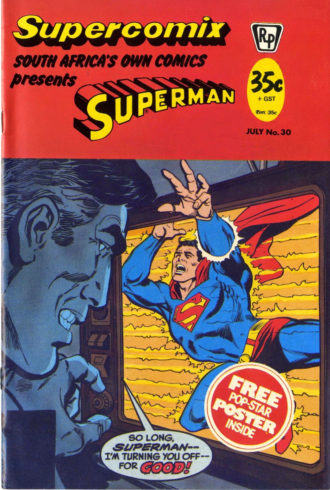 South African Comic Books: Supercomix Superman 30