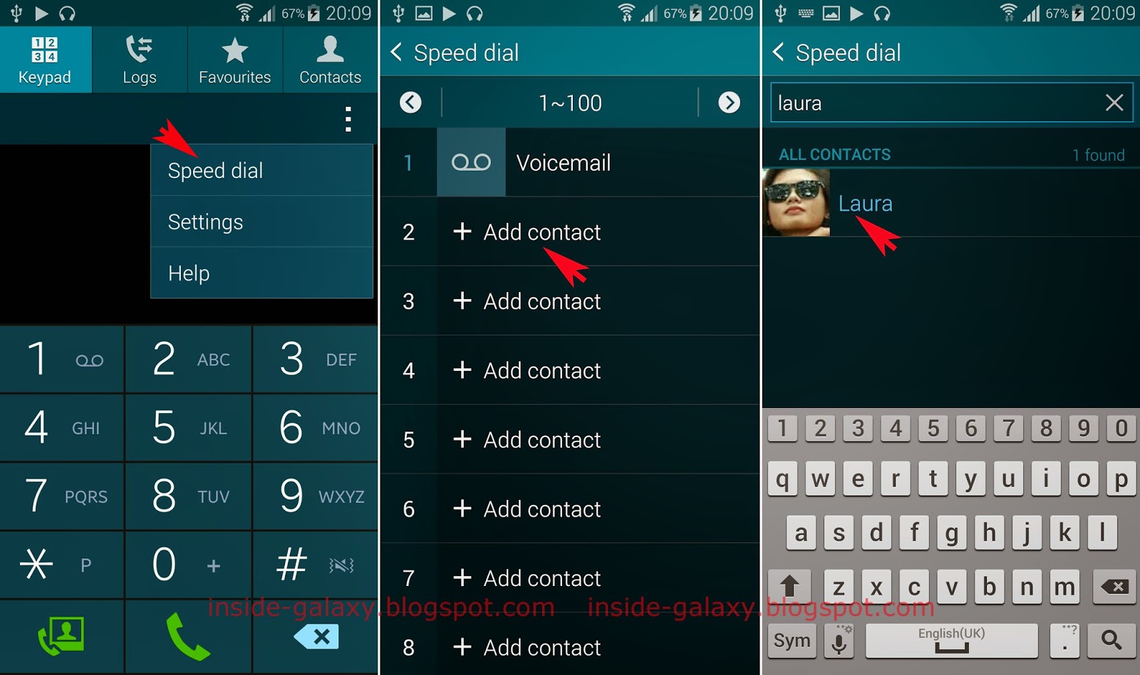 Inside Galaxy: Samsung Galaxy S5: How to Use Speed Dial Feature in ...