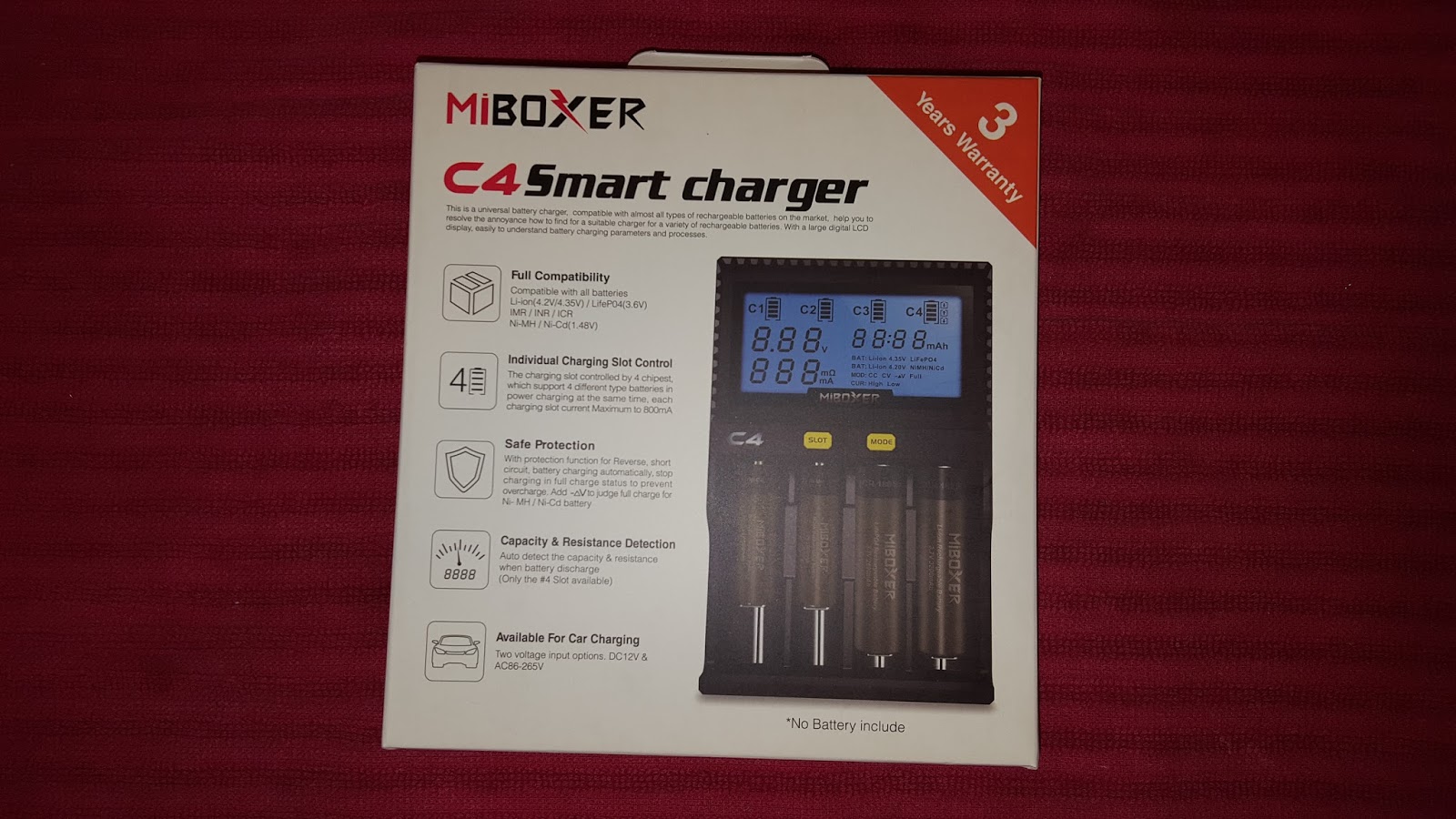 My Product Reviews and Thoughts: Miboxer C4 Smart Charger Review