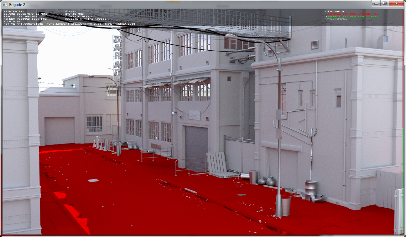 Ray Tracey's blog: Real-time path tracing: Urban street 720p video