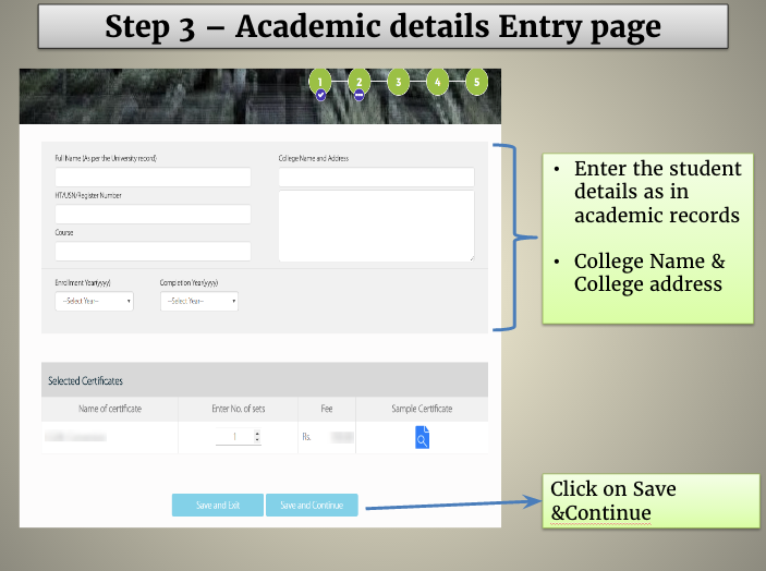 Calicut University Transcripts : Apply Online
