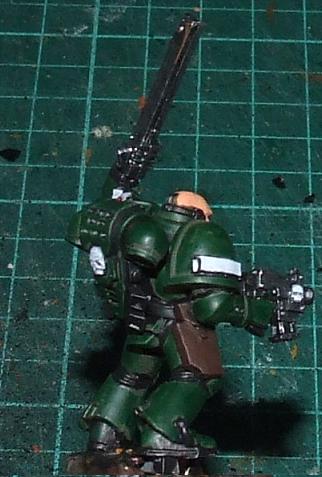Marching in Colour: GW Space Marine Captain, Dark Angels Chapter