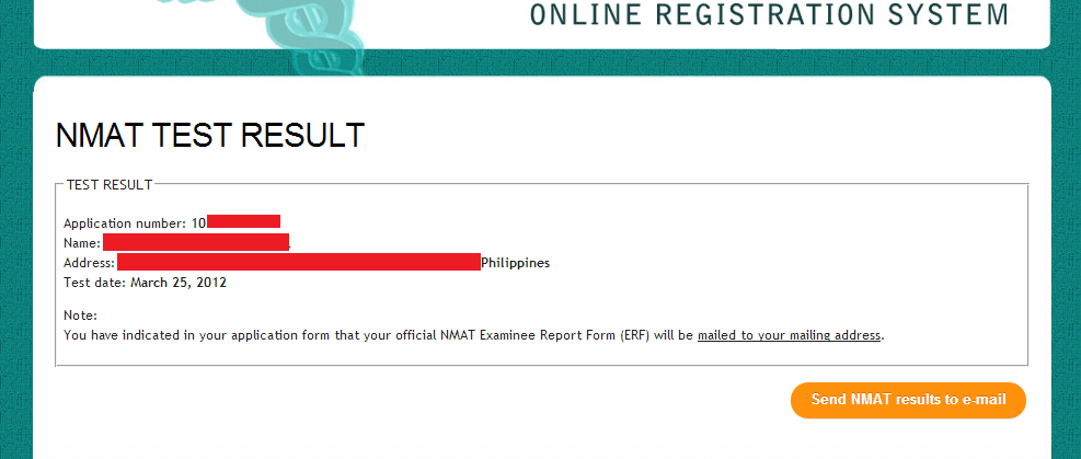 Spotlight Philippines: Check, view results of April 2013 NMAT online