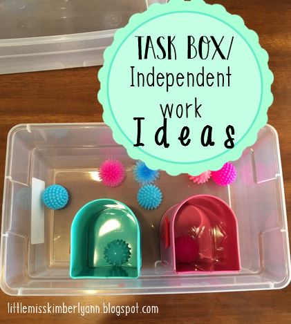 Little Miss Kim's Class: Task Boxes Ideas for Special Education