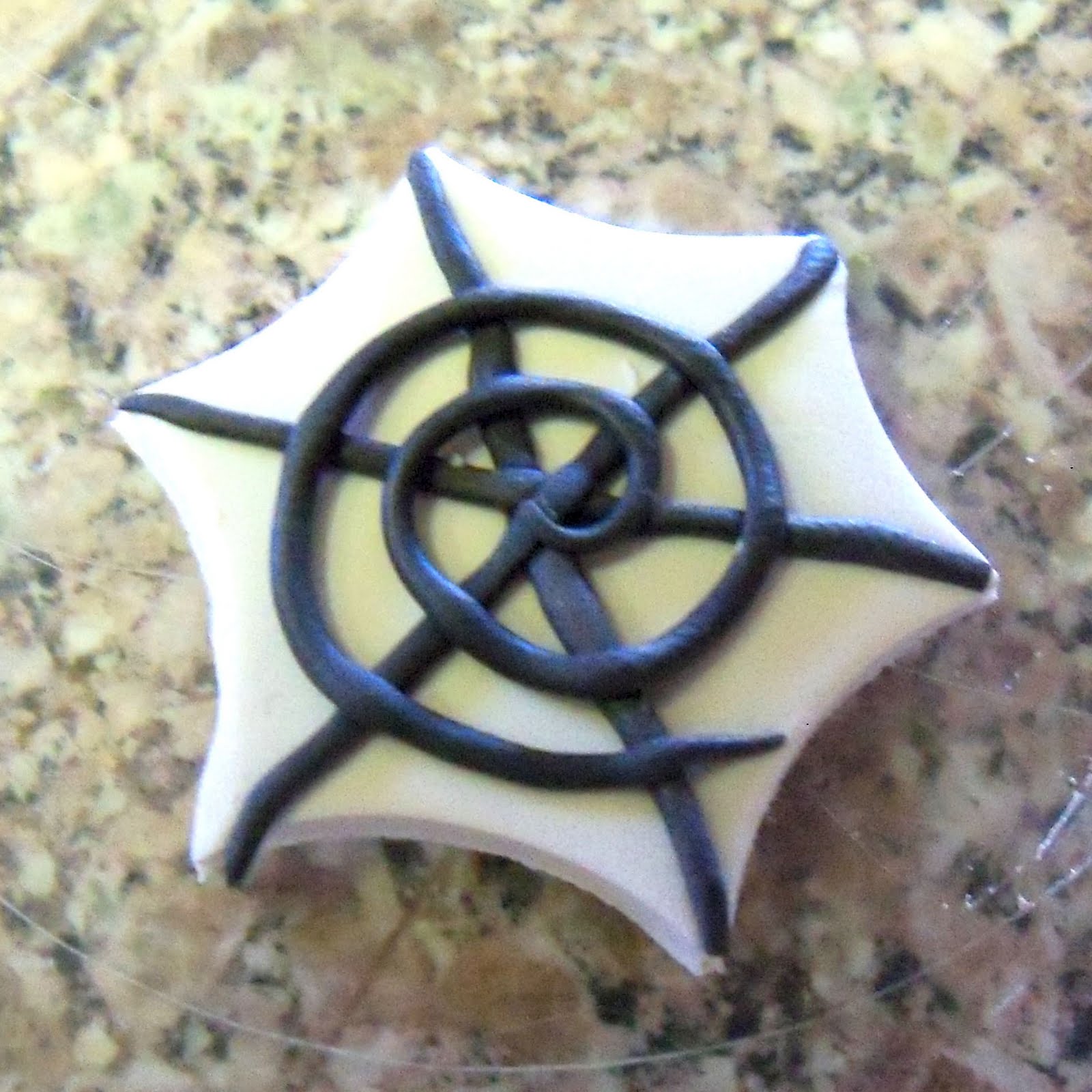 living with threemoonbabies: Polymer Clay Spiderweb and Skull Tutorials