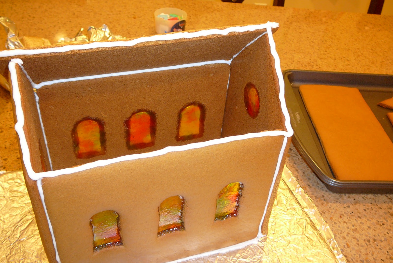 Rise and Bake!: Stained Glass Gingerbread Church