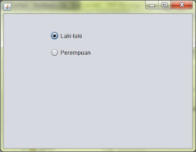 Knowledge Sharing: Membuat Radio Button menggunakan Java Swing