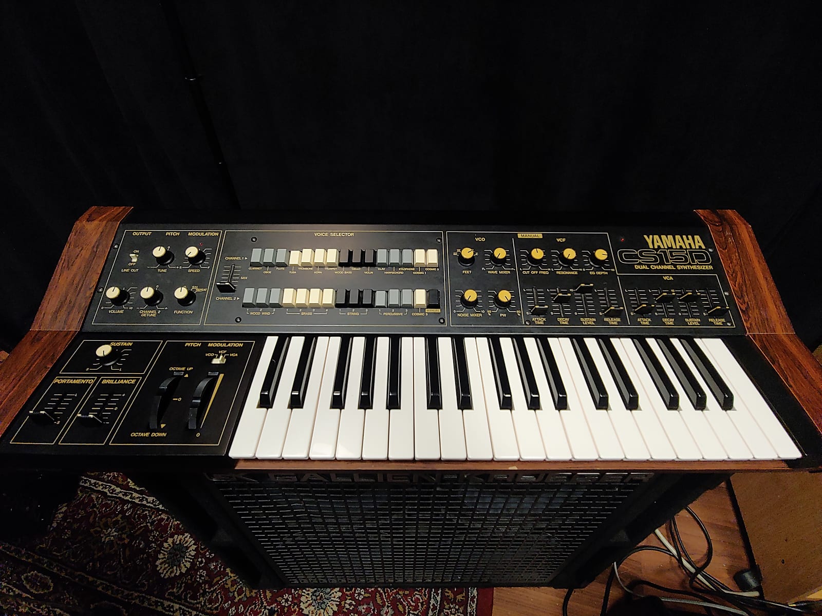 MATRIXSYNTH: Yamaha CS-15D 37-Key Monophonic Analog Dual Channel ...