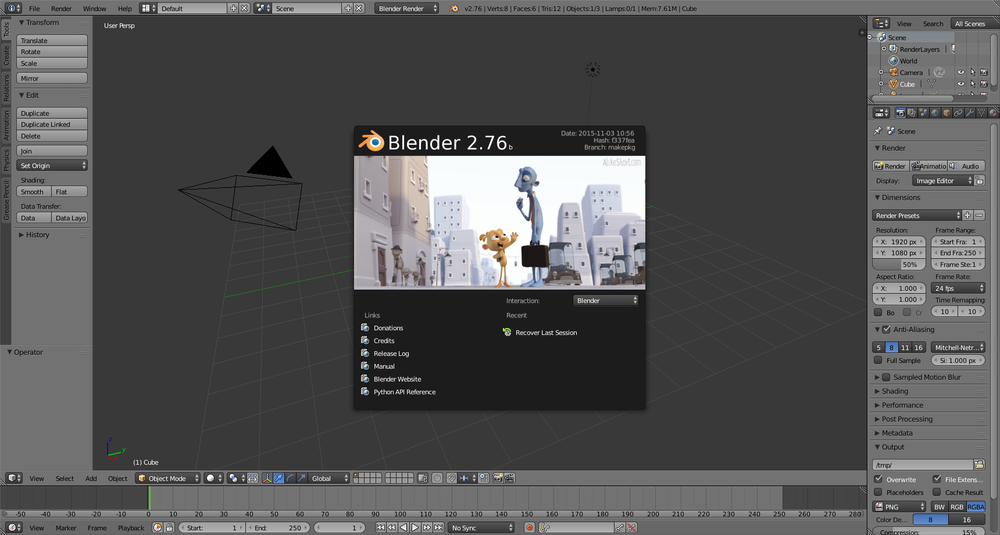 Blender Interface - Sagari chan