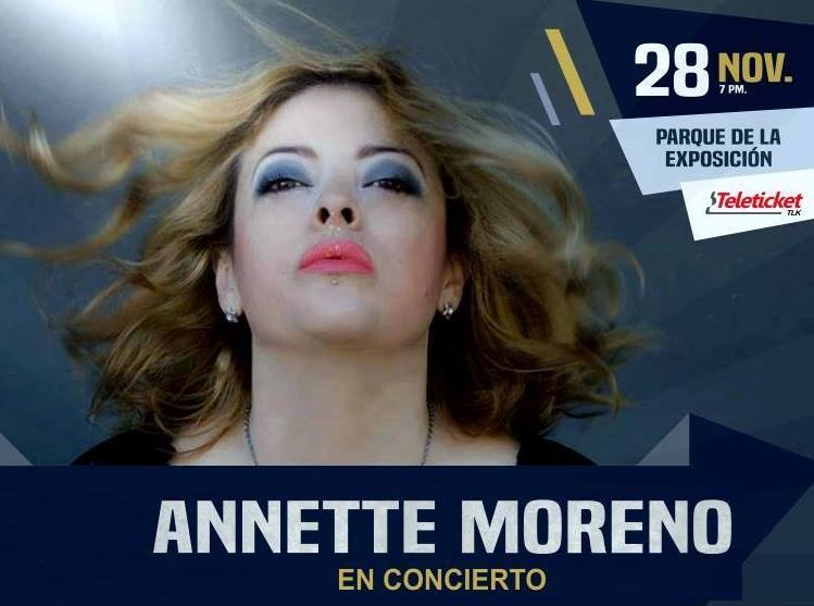 Annette Moreno en Concierto Lima, Perú | 28 Noviembre 2015 - EyC ...