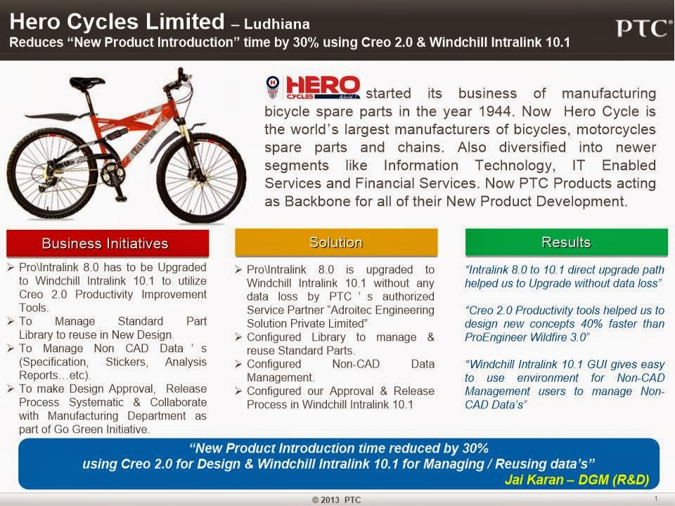 Adroitec Engineering Solutions: Hero Cycles Reduces New Product ...