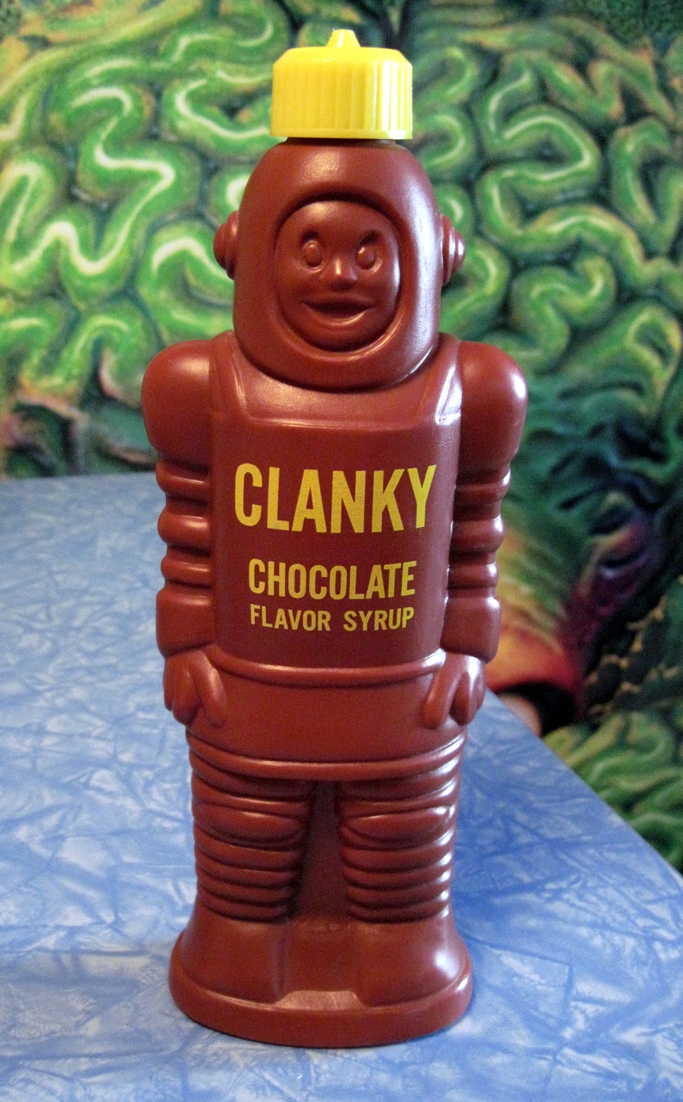 Tracy's Toys (and Some Other Stuff): Clanky the Chocolate Syrup Spaceman