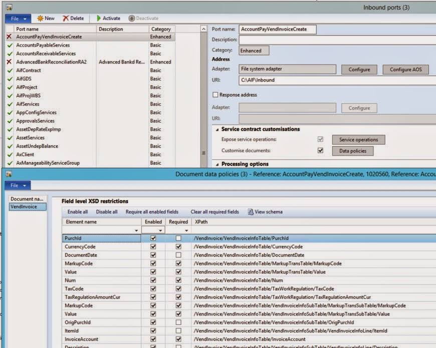 Ax Recorder: AX 2012 AIF - Inbound Test